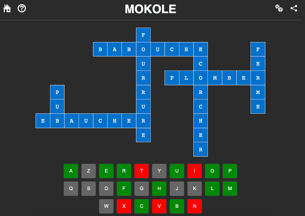 MOKOLE la grille de mots codés quotidienne - Discutons jeux - Forum de ...